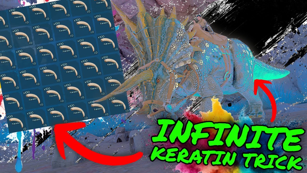 INFINITE Keratin Trick in Ark Survival Ascended!!! How To BLACK BOX ...
