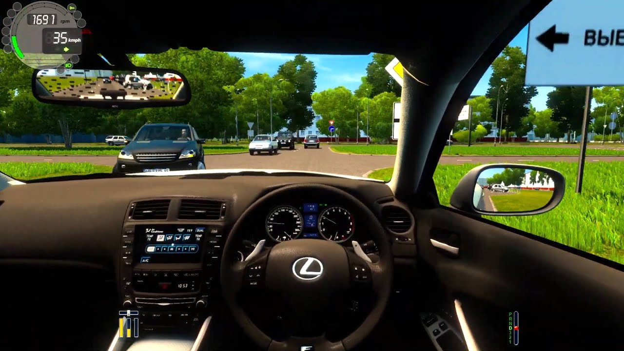 City Car Driving - Lexus ISF 2007 - Fast Driving [Steering Wheel] - YouTube