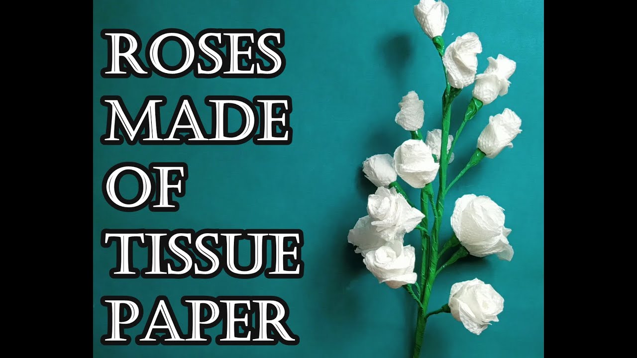Make Beautiful Rose with Tissue Paper. Easiest Method | Sumi's ...