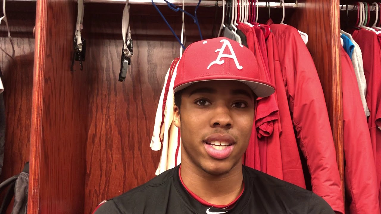 HawgBeat | CF Christian Franklin - 2020 Baseball Media Day - YouTube