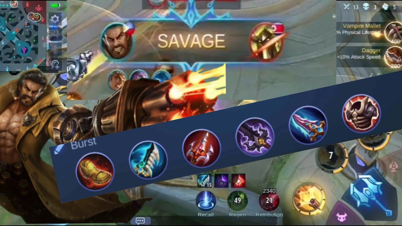 Roger core/jungle gameplay ||use this build for savage - YouTube