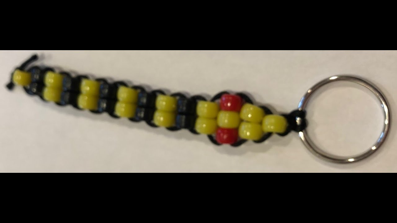 How to Make a Beaded Snake Keychain - YouTube