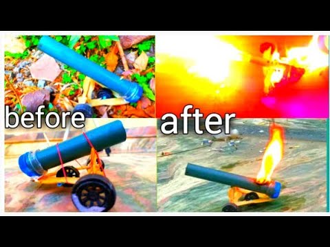 How to make Cannon.|| diy powerfull paper cannon - YouTube