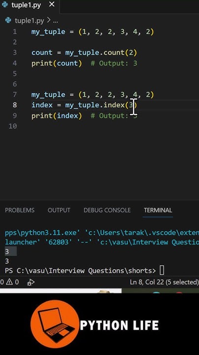 Python Tuple Methods in Telugu | Python for Beginners in Telugu - YouTube