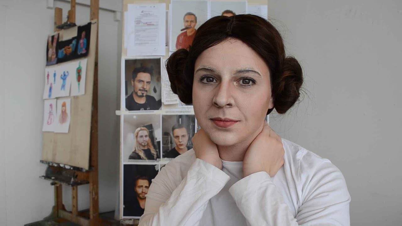 Star Wars "Leia Organa" Makeup - YouTube