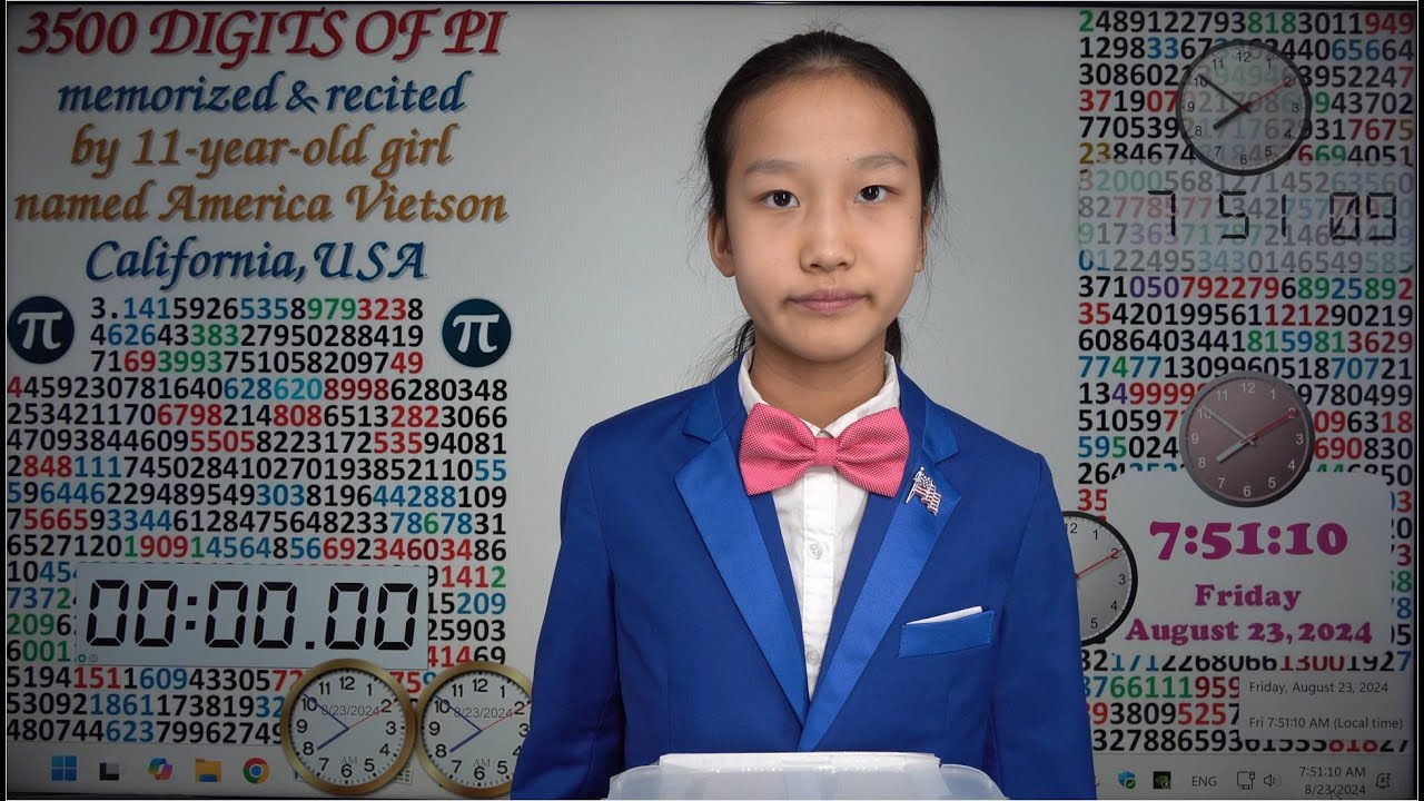 3500 Digits of Pi memorized and orally recited by 11-year-old girl ...