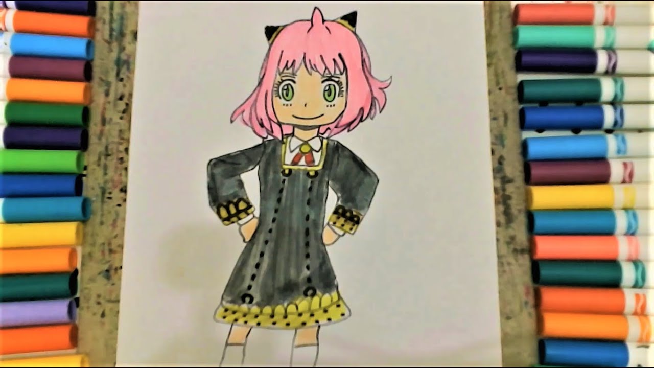 Como dibujar a Anya Forger de SPY x FAMILY paso a paso - YouTube