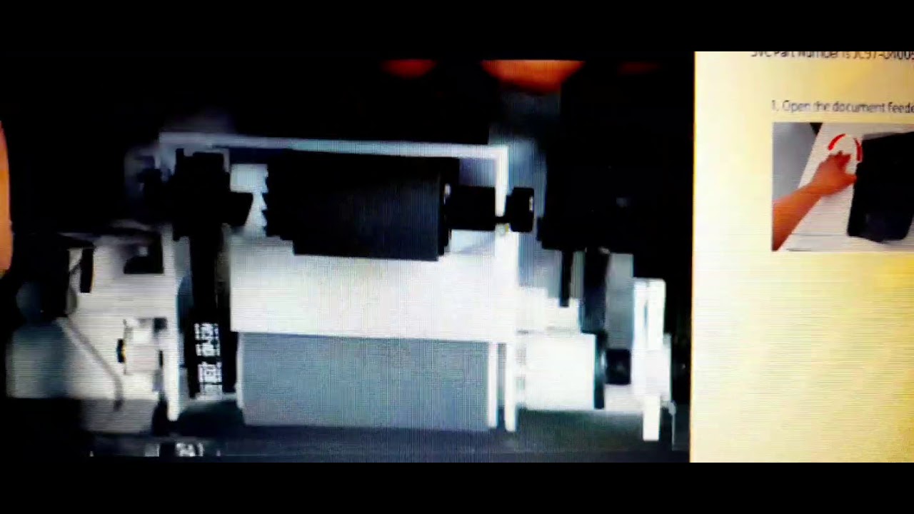 #HP E72525,E72530 How to remove the ADF Feeding Assembly. #Hp #LaserJet ...