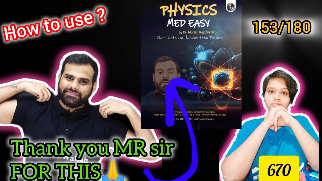 Is MR SIR notes sufficient for NEET ? PHYSICS MED EASY #droppertodoctor ...