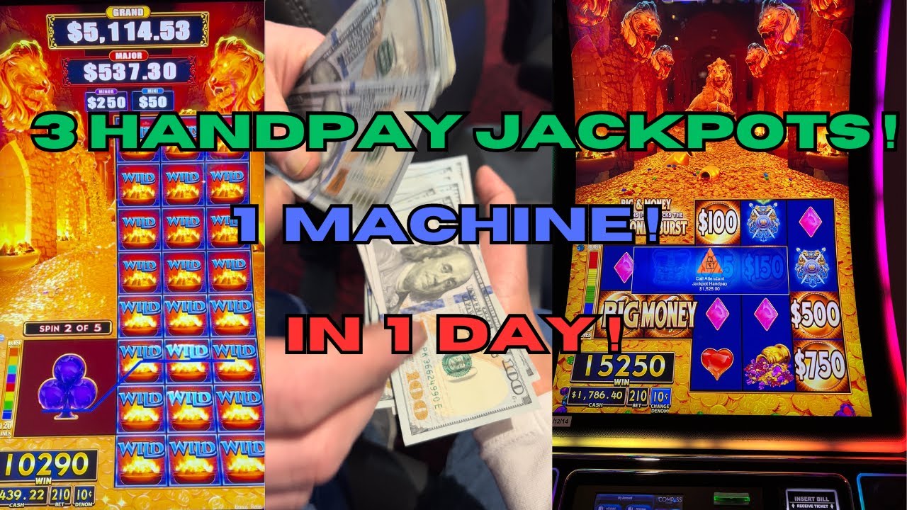 😱💰 Triple Handpay Jackpots in 1 machine in 1 day!💰🎰 Max $21 bet on Big ...