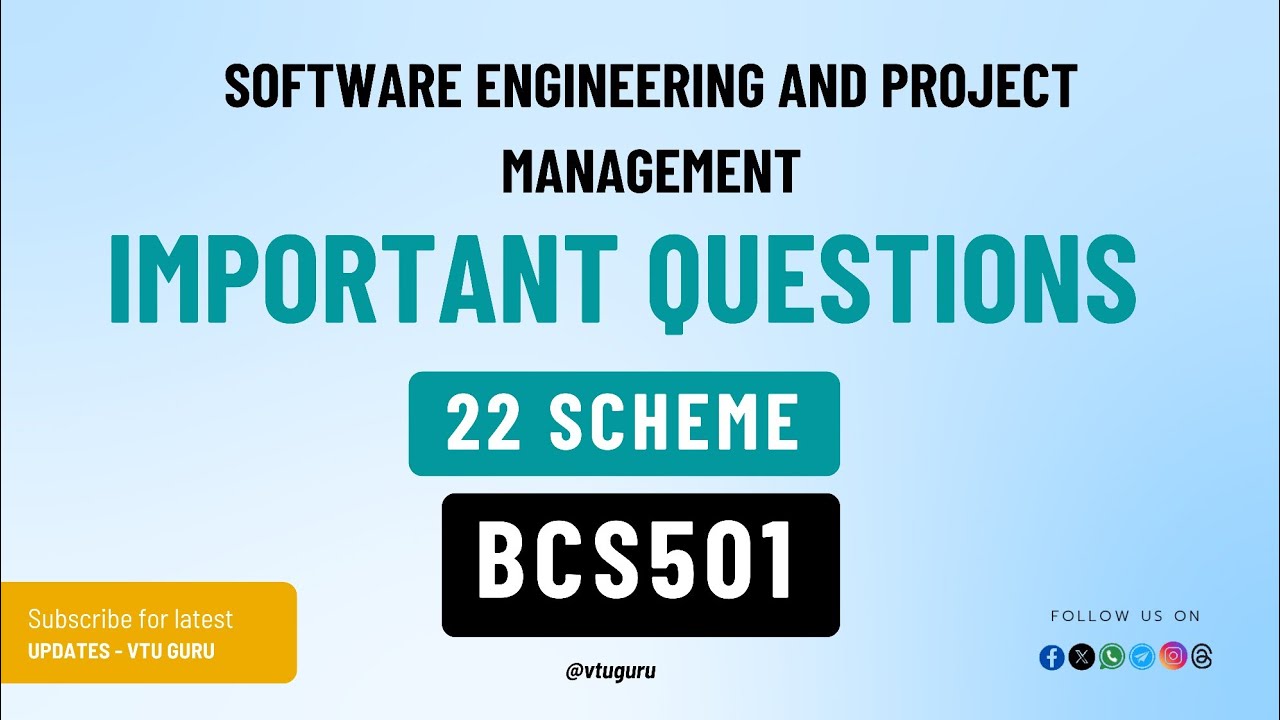 BCS501 SEPM Important Questions | Software Engineering and Project ...