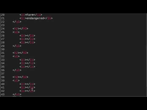 Endangered Animals - Skeleton (Web Development/Design - Unit 3 Lesson 1.6- HTML Coding) - YouTube