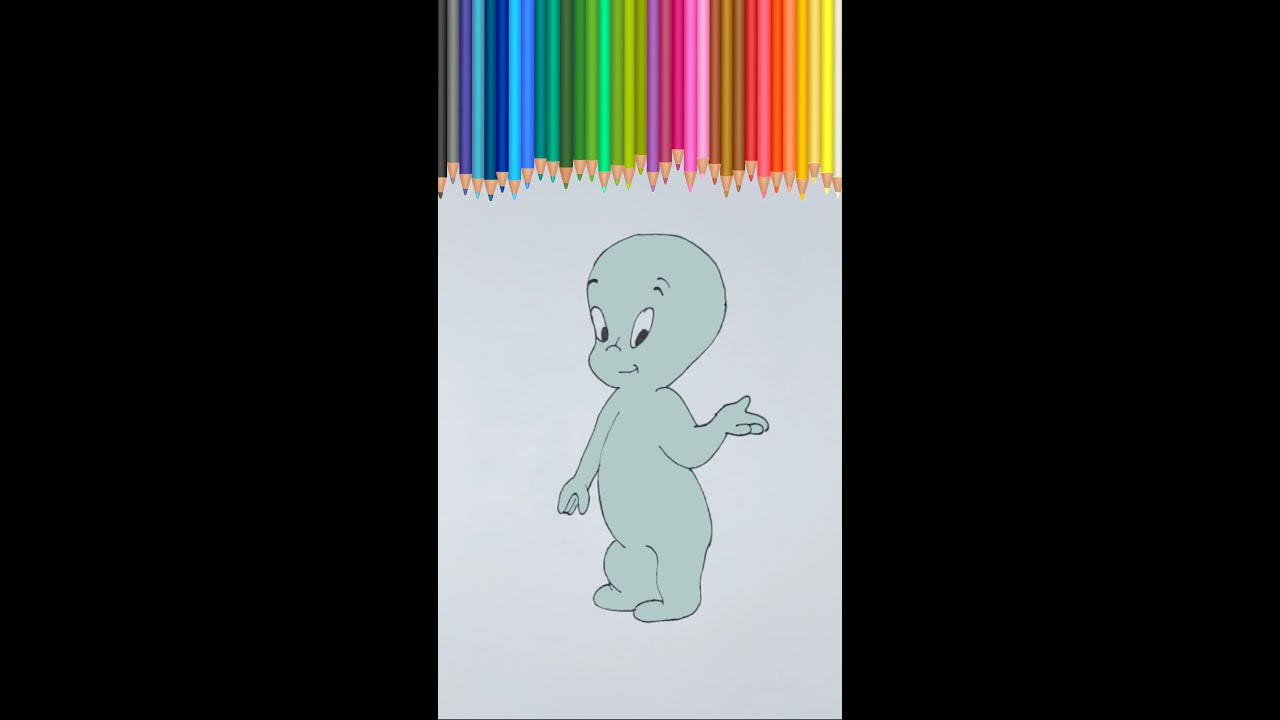 How to Draw Casper | How to draw a cast | #shorts - YouTube