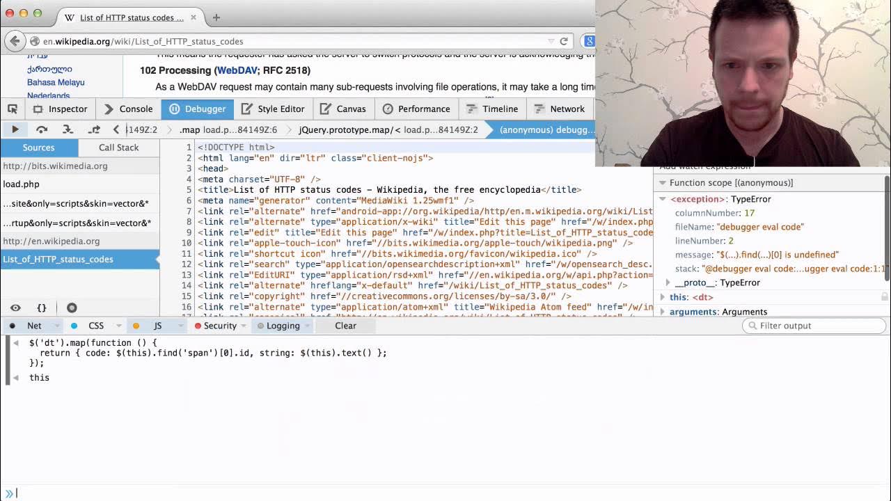 Firefox devtools workflow: debugging console code - YouTube