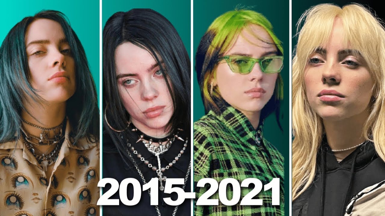 Billie eilish HAIR Evolution by years | 2015 - 2021 ️ - YouTube