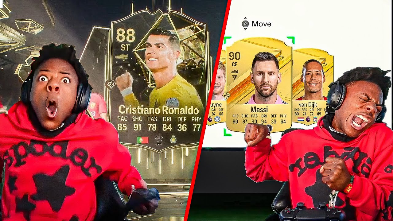 iShowSpeed Packs Messi & Ronaldo in the Same Pack (💩 himself) - YouTube