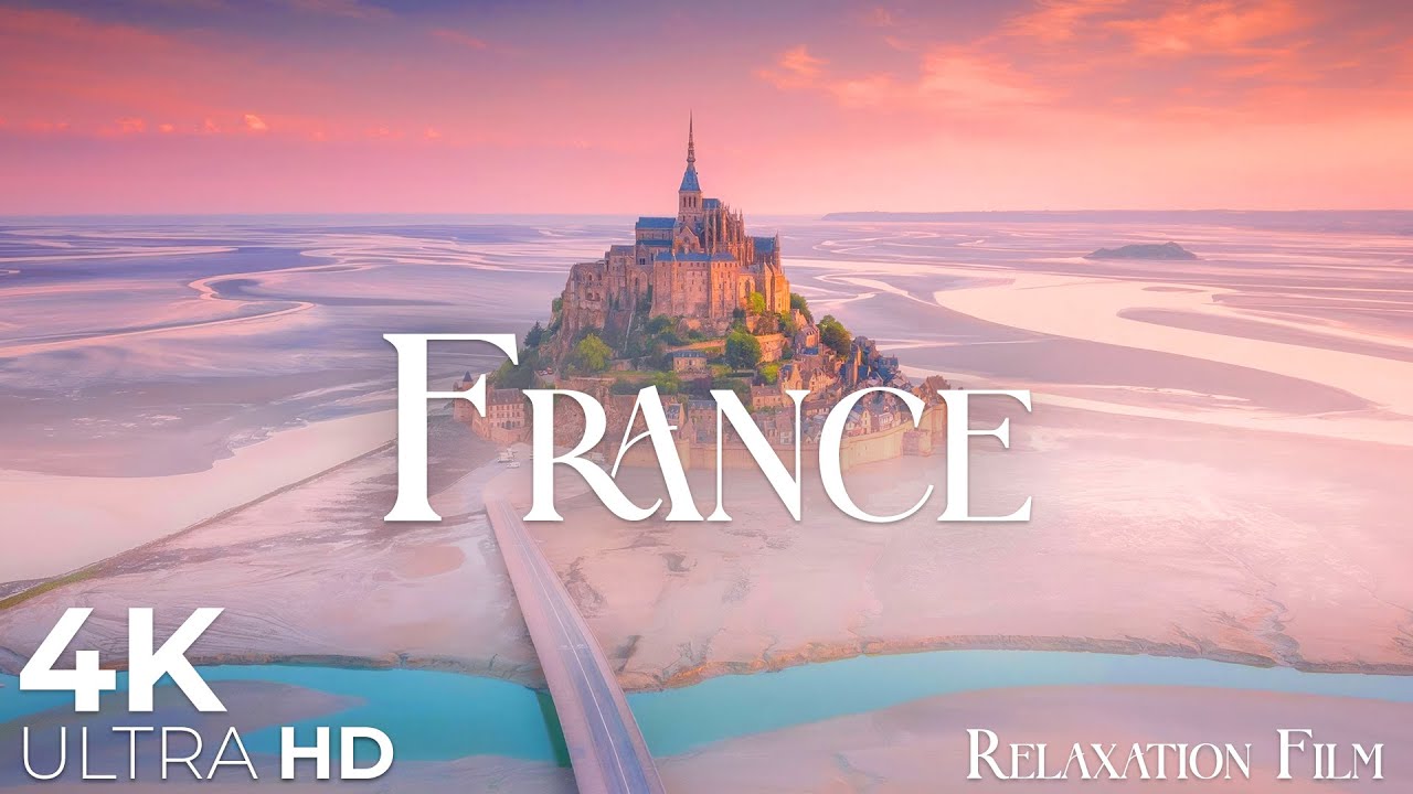 France 4K - Mystical Beauty of Mont Saint-Michel | Relaxation Film ...