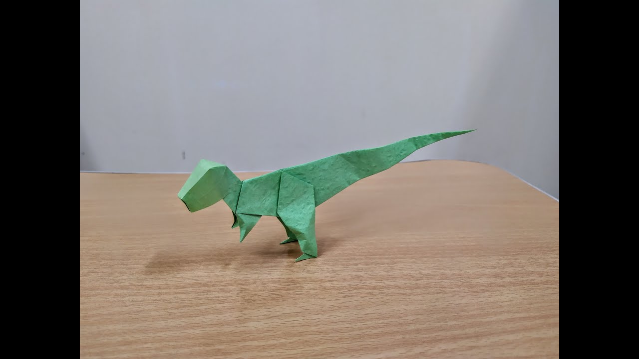Origami Dinosaur Velociraptor - YouTube