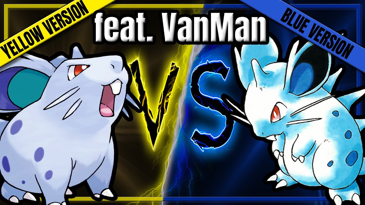 Nidoran Female Only - Yellow Version vs Blue Version - ft. VanMan - YouTube