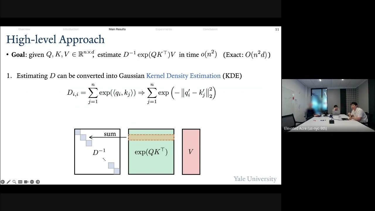 Accelerating Transformers via Kernel Density Estimation Insu Han - YouTube