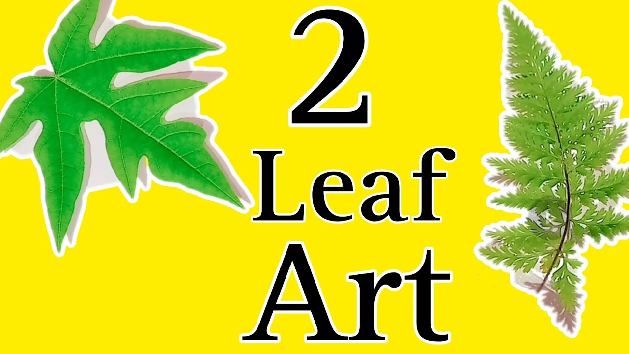 Leaf art with quotes | Leaf art with water colour | Leaf painting art ...