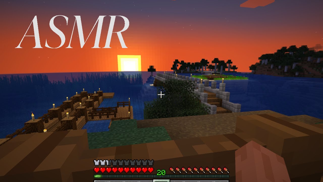 ASMR Minecraft #10 BUILDING A BRIDGE! - YouTube