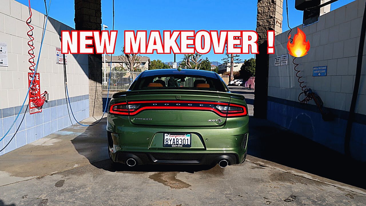 Dodge Charger Hellcat Srt Goes To The Car Wash ! - YouTube
