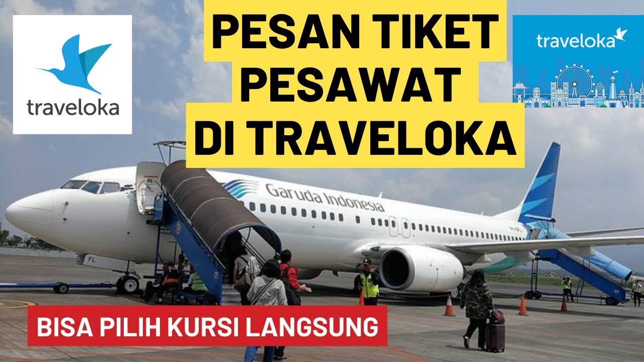 CARA PESAN TIKET PESAWAT MURAH DI APLIKASI TRAVELOKA TERBARU - YouTube