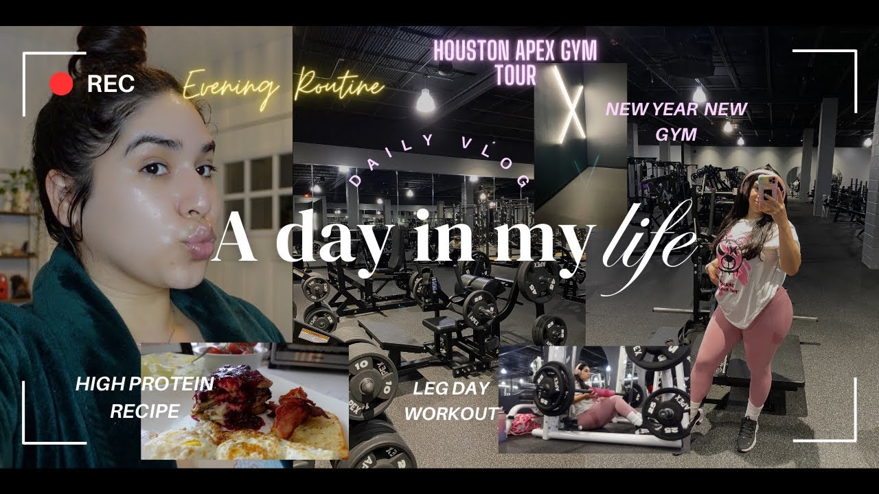 APEX HOUSTON GYM | FIRST WORKOUT OF 2024 | HIGH PROTEIN FRENCH TOAST ...