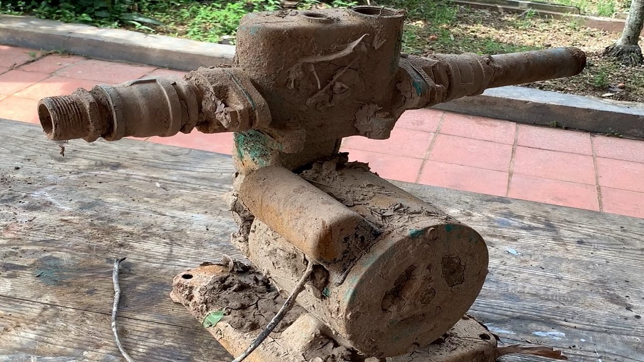 Restoration Old Rusty Electric waterpump | restore water pump motor ...