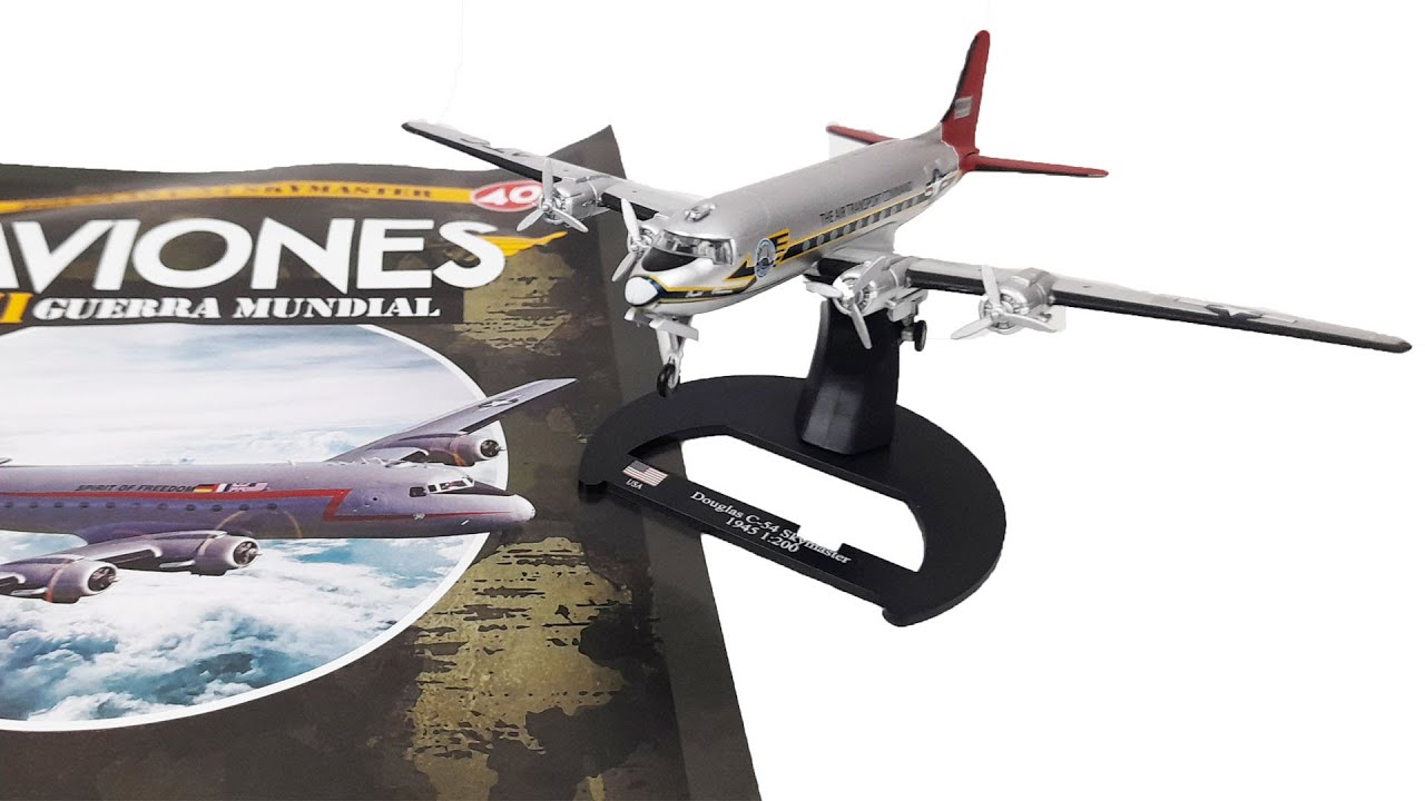 Douglas C-54 Skymaster - 40 Aviones de combate WW2 SALVAT MÉXICO. - YouTube