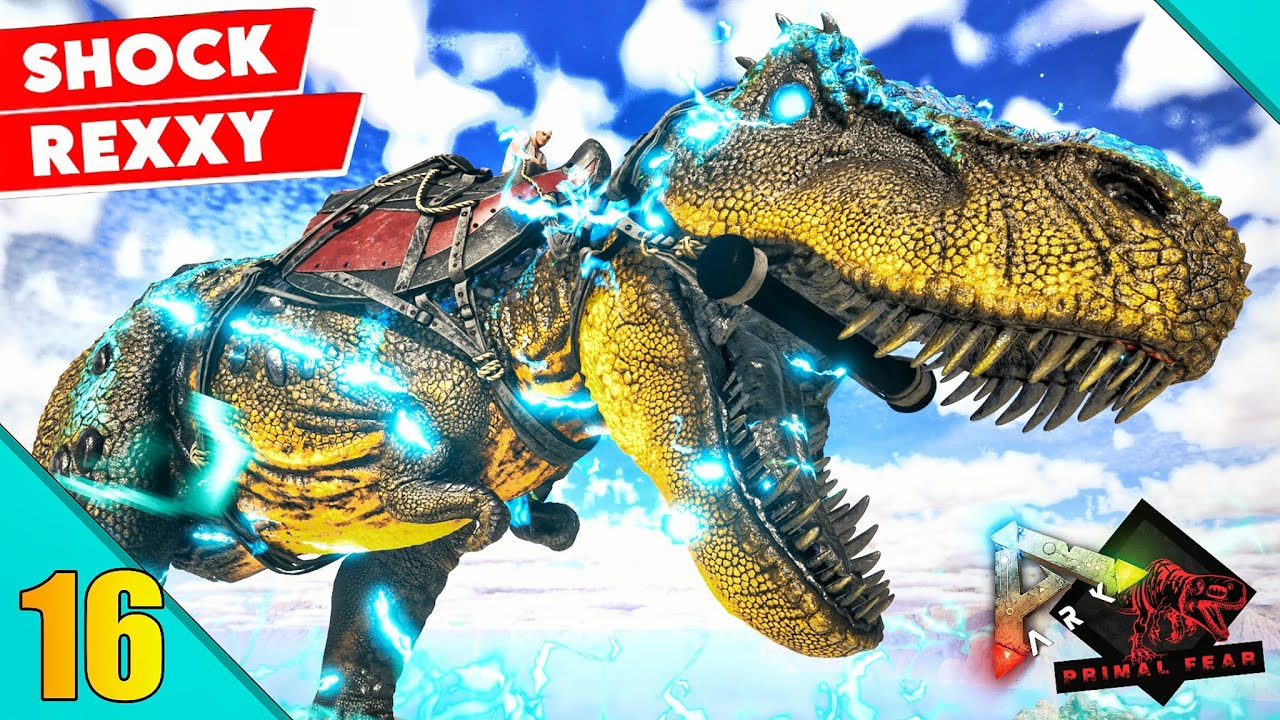 I TAMED MALE AND FEMALE SHOCK REX 🔥🔥🔥 : ARK Primal Fear Plus : ARK ...