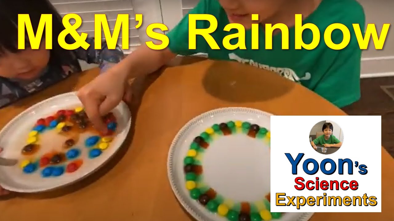 #27. "M&M's Rainbow" Experiment - YouTube