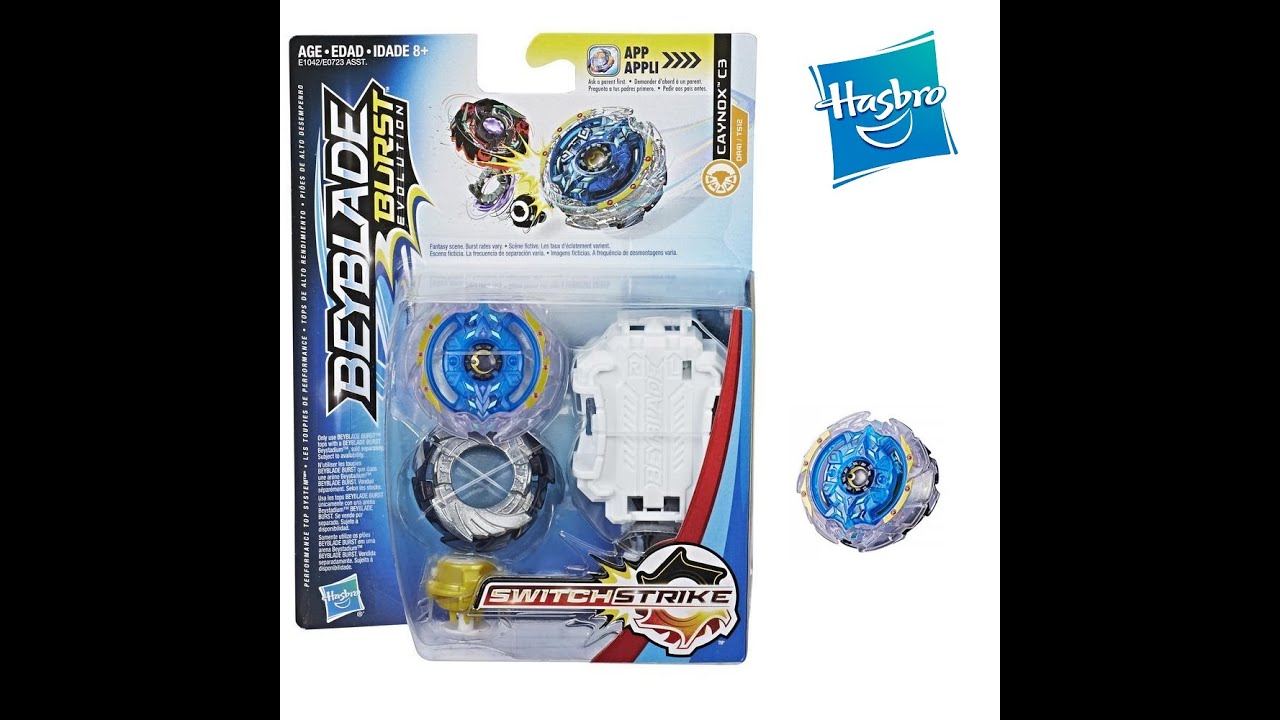 Unboxing Beyblade Burst Evolution SwitchStrike Starter Pack Caynox C3 ...