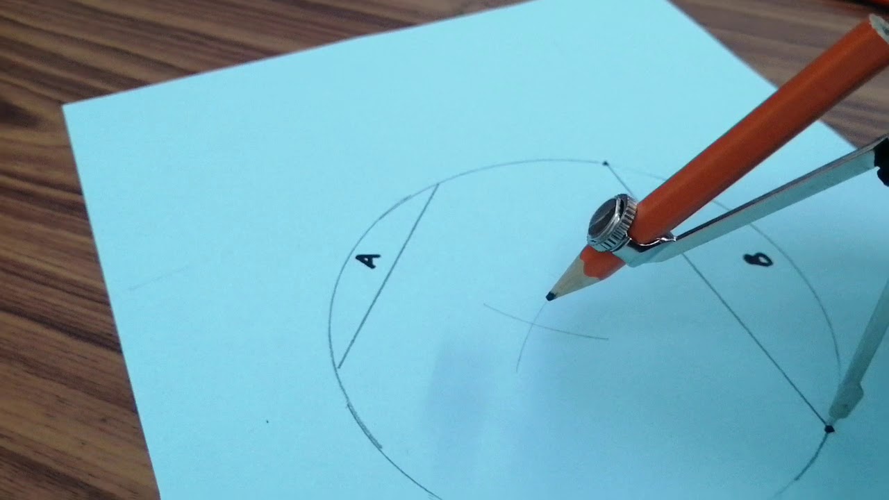 Bulatan- cari pusat guna jangka lukis - YouTube