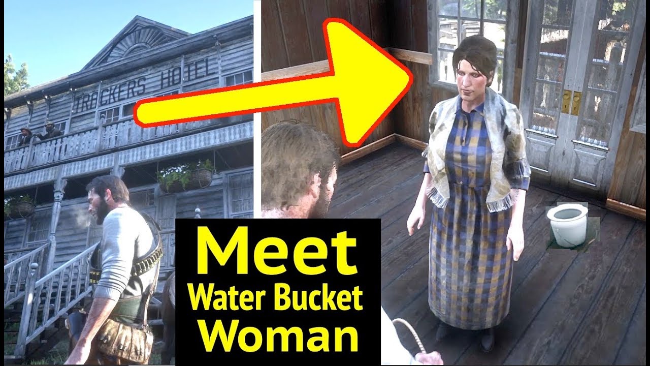 Meet Water Bucket Woman in Red Dead Redemption 2 (RDR2): Trackers Hotel ...
