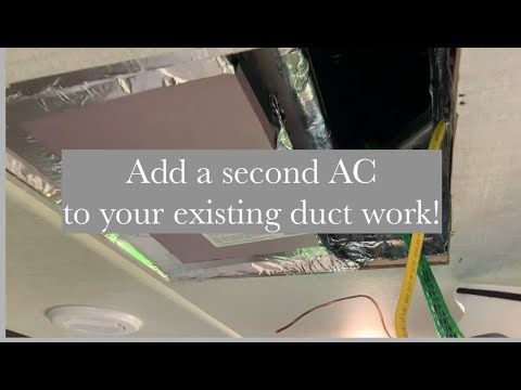 Adding second RV AC to Existing Duct Work - YouTube