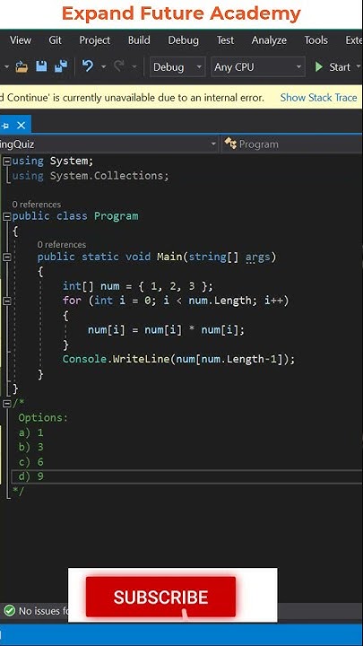 Programming Quiz Questions Q64 Expand Future Academy Shorts Programming Csharp Dotnet