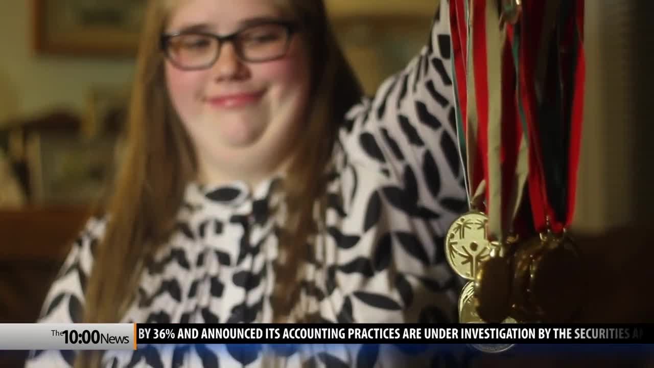 Fear is nothing for Amy Wittman on the ski slopes - YouTube