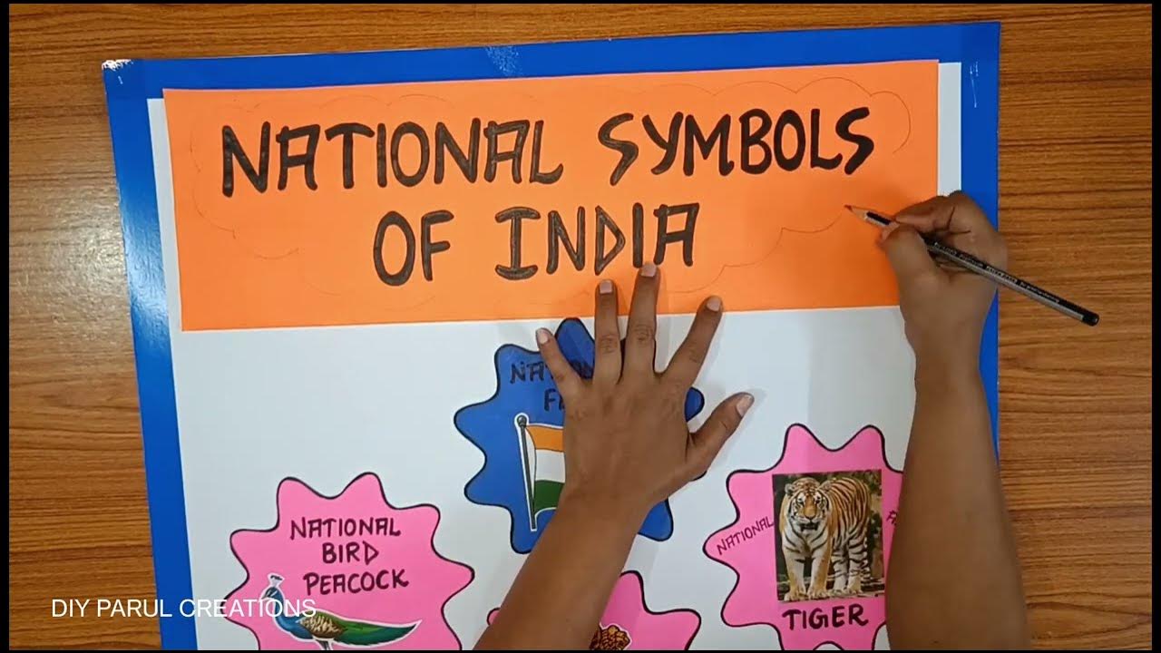 How to make Chart on National Symbols of India/DIY Chart on National ...