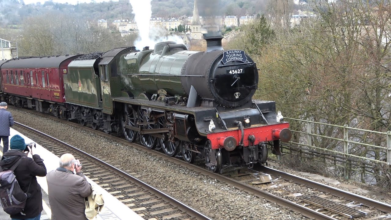 Bath & Gloucester Steam Express - 45699 - Bath Spa - 04/02/23 - YouTube