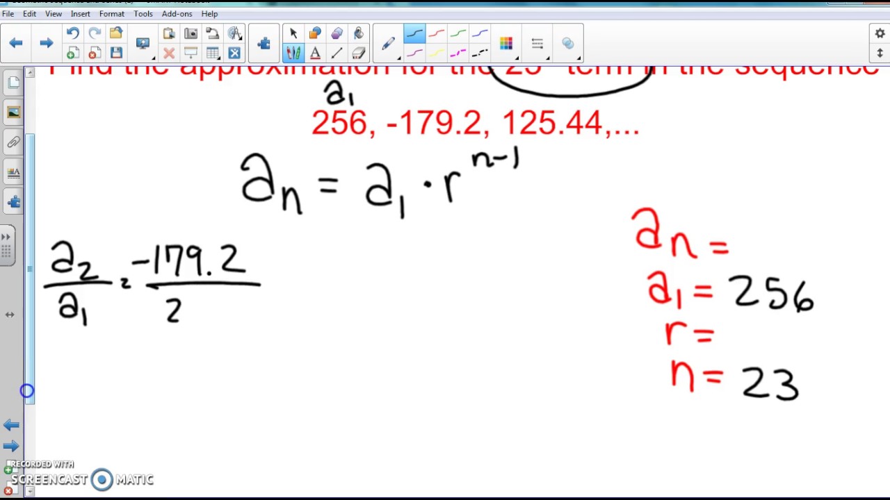 Using the geometric Formula Example 2 - YouTube