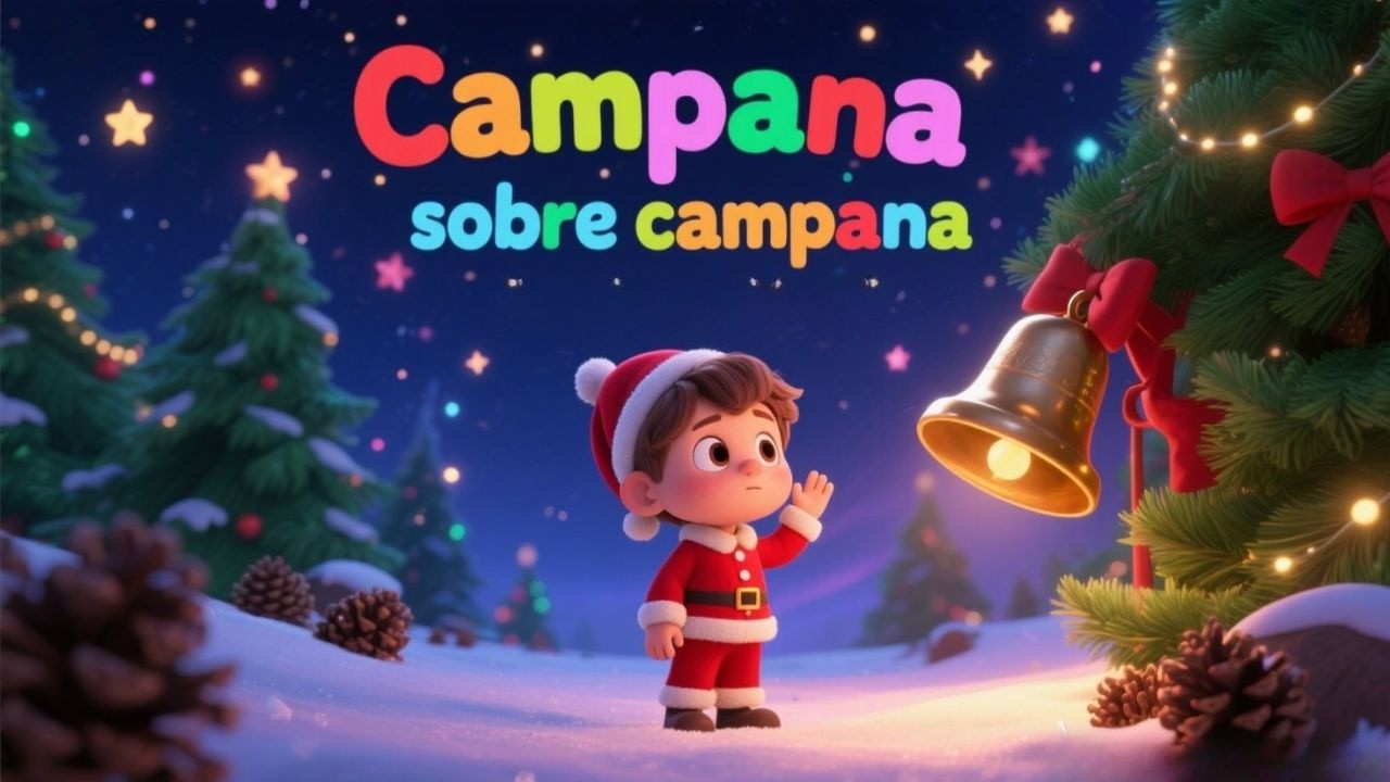🔔 Campana sobre Campana 🎄 | Canción Infantil de Navidad para Niños 🎶 ...