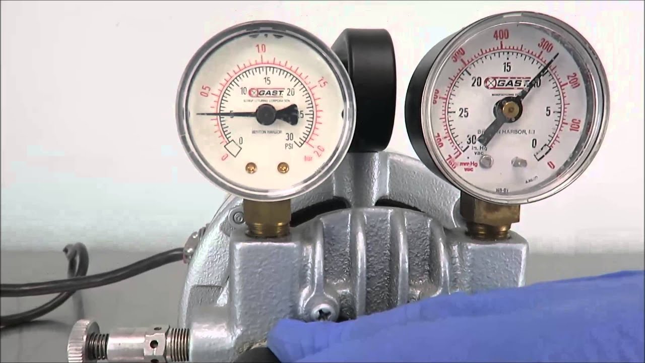 GE 5KH33DN16HX Gast Vacuum Pump - YouTube
