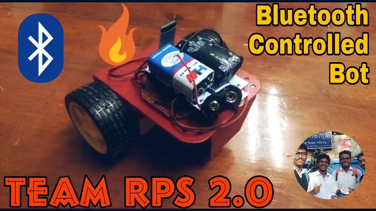 Bluetooth Controlled Bot | Project#2 | Team RPS 2.0 - YouTube