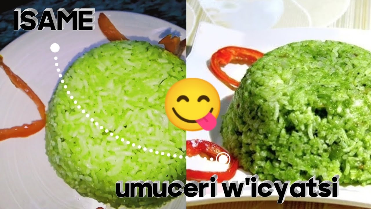 ISAME 😋Umuceri waba Islam uryoha cyane usa icyatsi - YouTube
