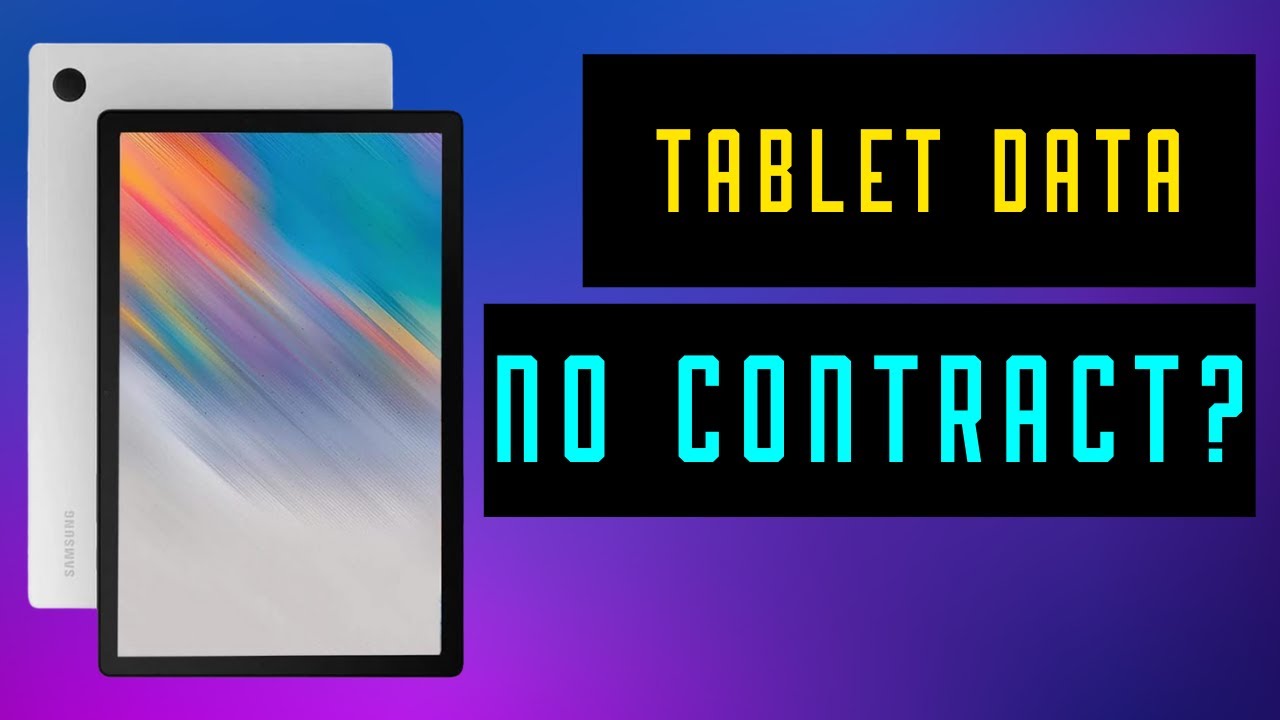best no contract data plan for a tablet? - YouTube