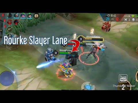 Rourke Slayer Lane Gameplay | Arena Of Valor - YouTube