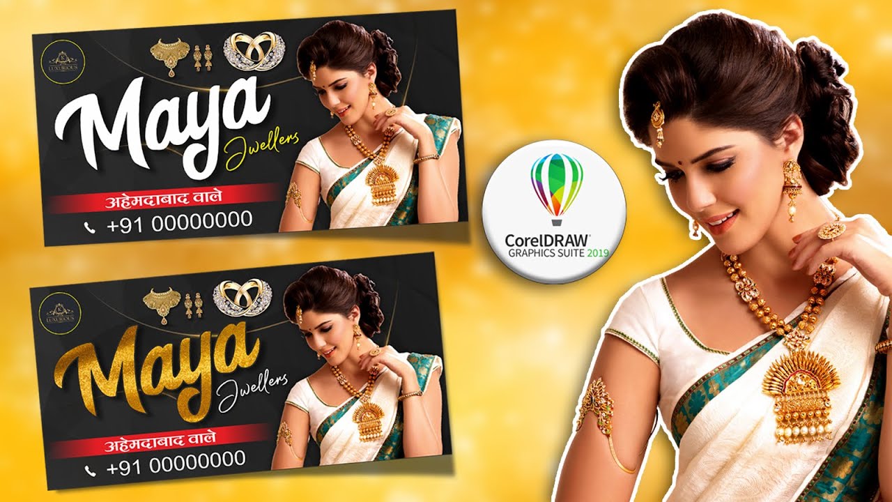 Creative Jewellery Design in CorelDraw || Shubham Yadav || Jewellery ...