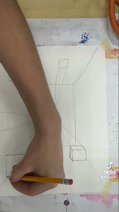 One point perspective box warm up - YouTube